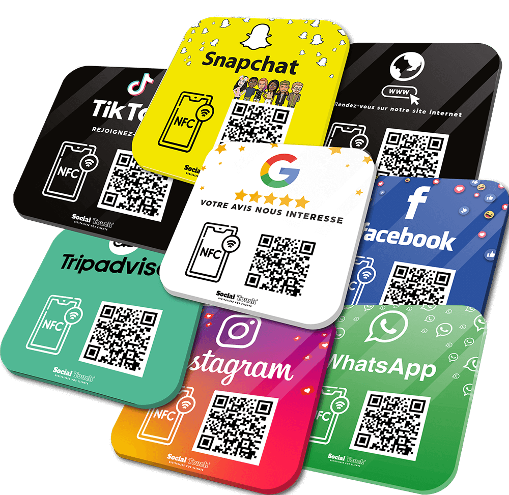 Pack de 7 plaques - Social Touch